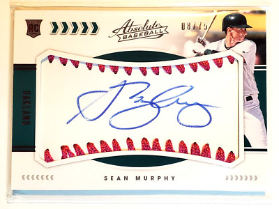 Sean Murphy 2020 Absolute Baseball Signature Autograph 8/75 SP Oakland ...