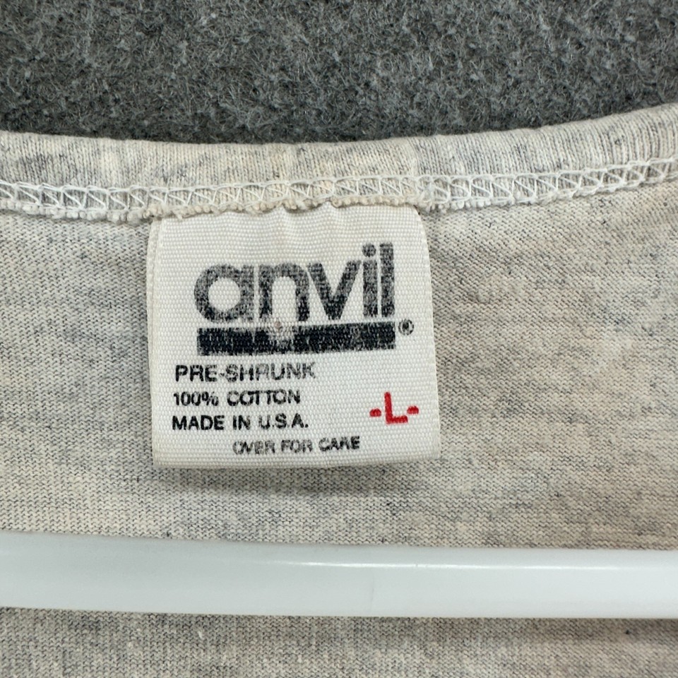 VINTAGE Seaworld Tank Top Shirt Mens L Gray Sharks Graphic Print Muscle ...