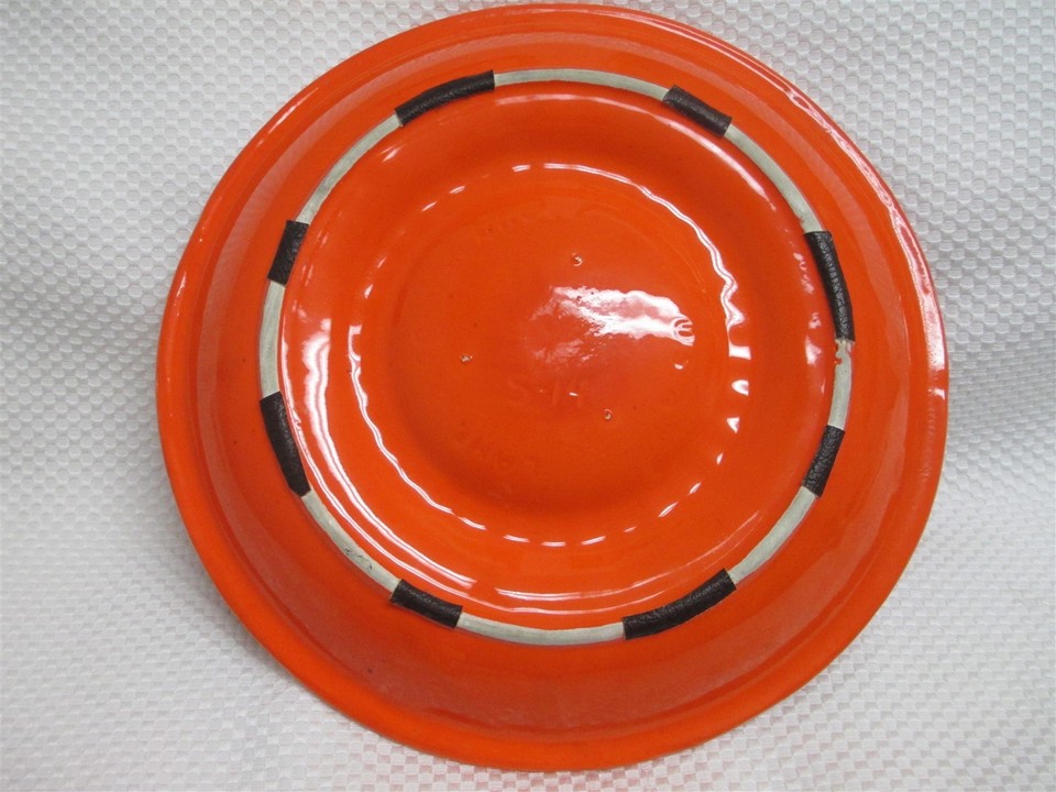 VINTAGE LANE & CO. VAN NUYS CALIFORNIA ASHTRAY ORANGE 11" DIAMETER MCM ...
