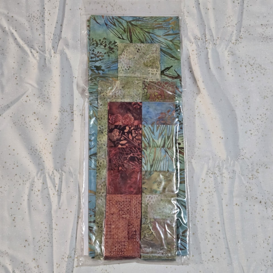 Patchwork Table Runner Kit Bali Batik Coral Reef By Donna Jordan | eBay