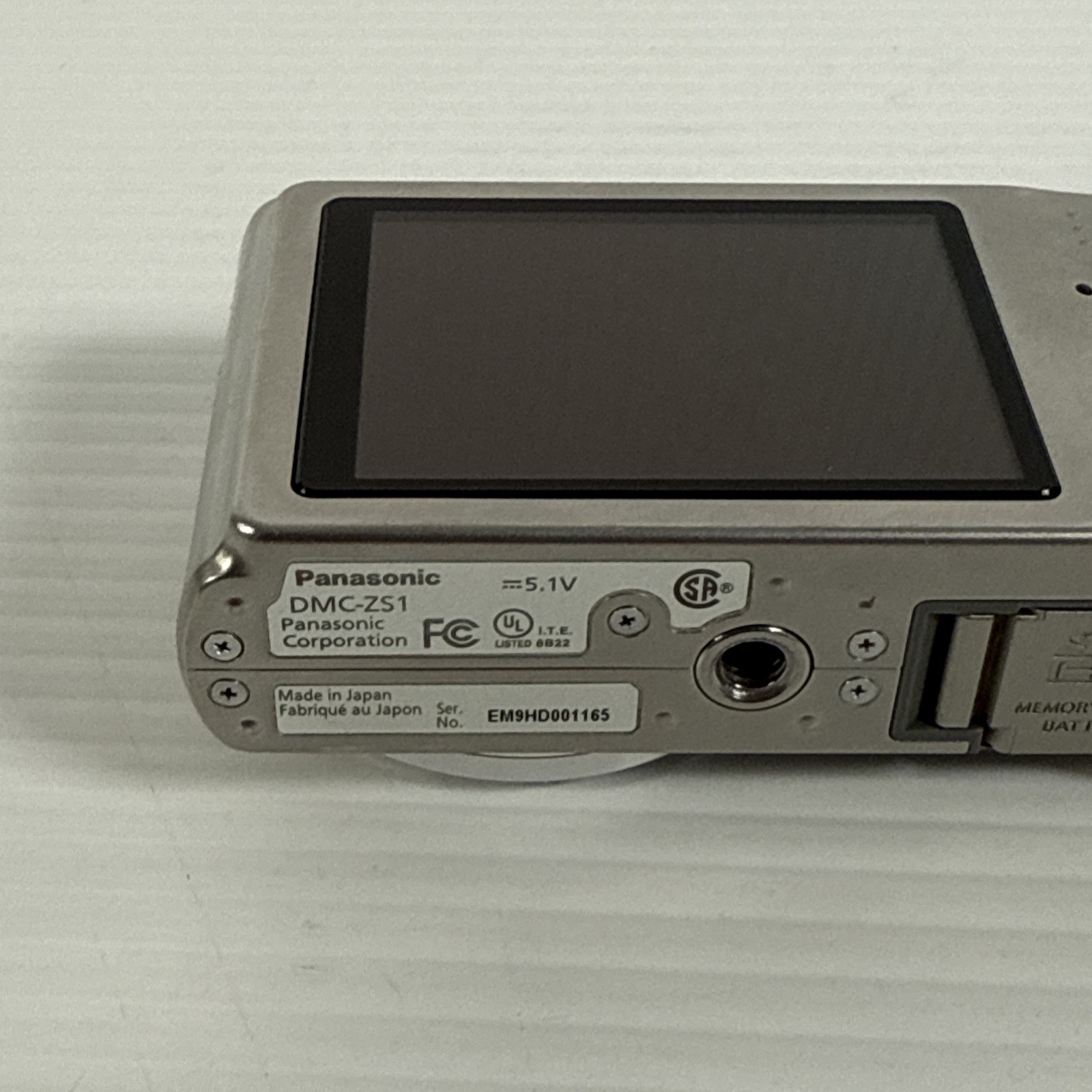 Panasonic Lumix DMC-ZS1 10MP Digital Camera 12x Optical Zoom Compact ...
