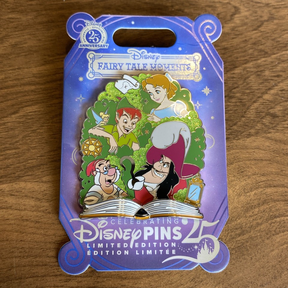 Disney 2025 Fairy Tale Moments Peter Pan Hook Wendy Smee Tink LE Pin ...