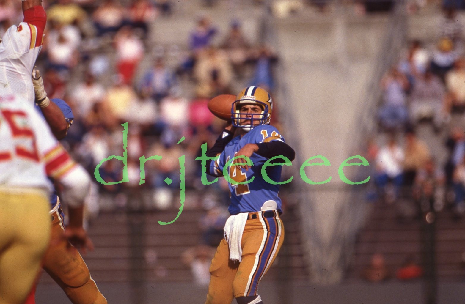 1983 USFL Fred Besana OAKLAND INVADERS - 35mm Football Slide | eBay