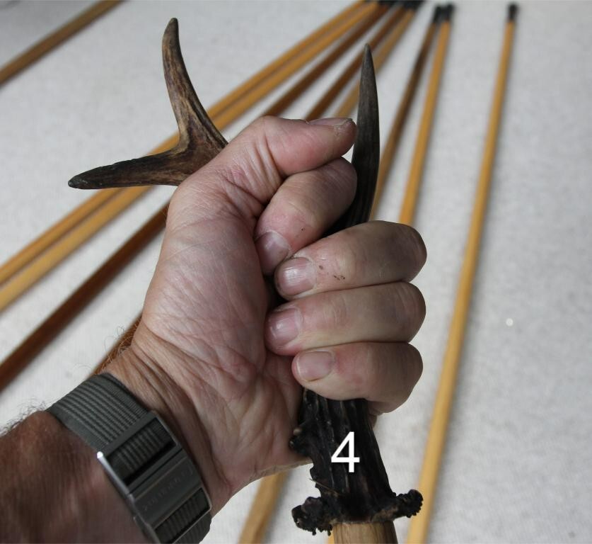 Hand Made Antler and Hardwood Walking Staff - A Selection to choose ...