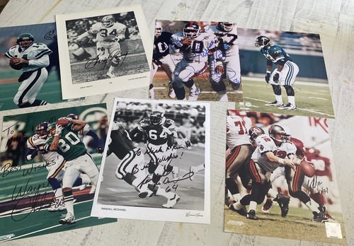Autograph NFL football photo Lot 7 Players Great Lot | eBay