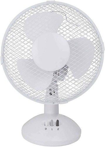Tabletop Oscillating Desk Fan with Speed Settings – 16, 12, 9, 6 Inch ...