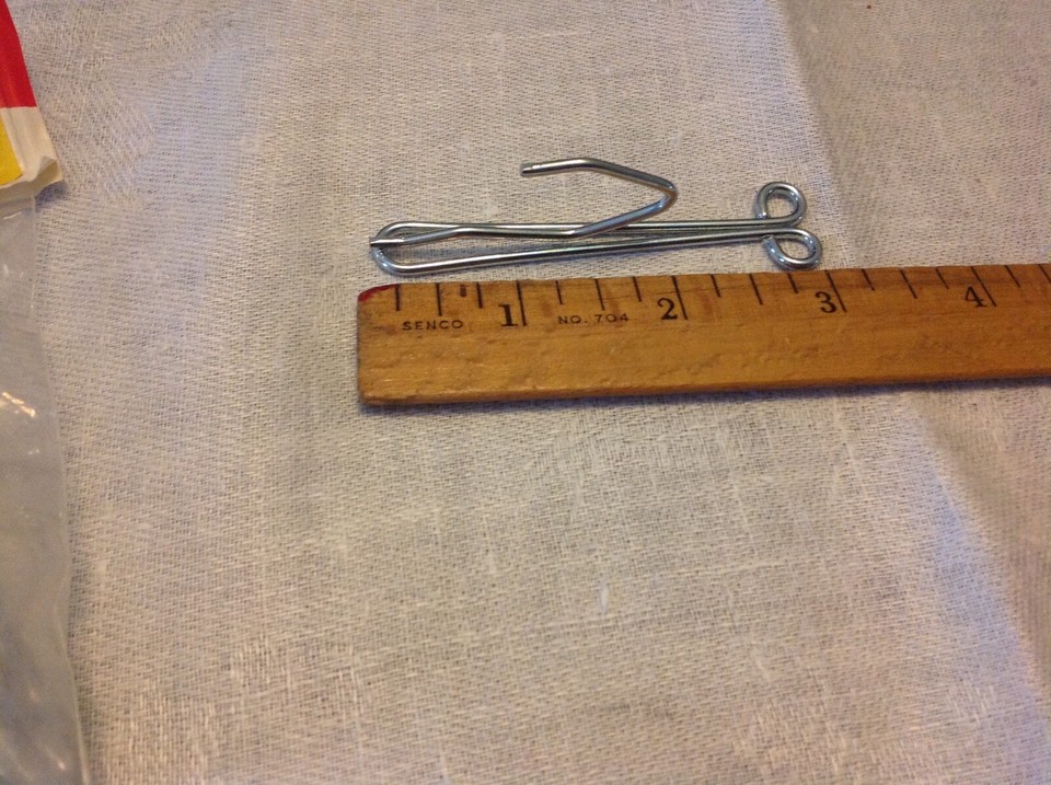 (28) Vintage Kirsch 3.5" Slip On Hooks for Pinch Pleat Drapes New old ...