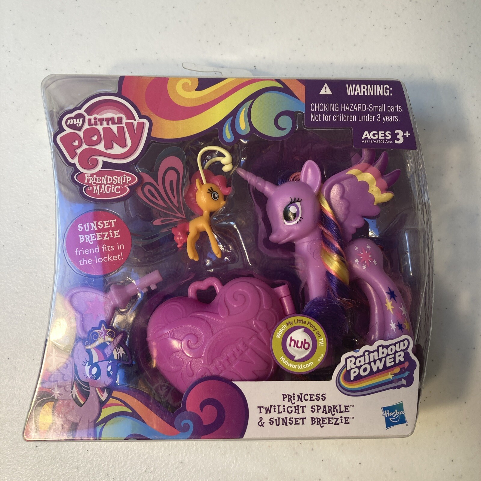 My Little Pony Twilight Sparkle and Sunset Breezie Figures & Locket ...