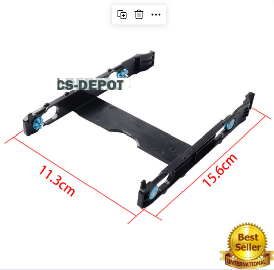 HP Z440 3.5 Hard Drive Mounting Rail HDD Caddy Tray C-3598wh Black for ...