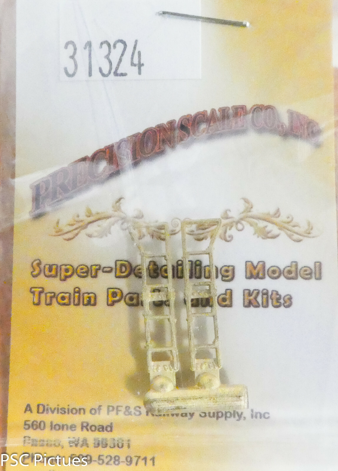 Precision Scale HO #31324 Ladders, for: Front of Tender (Brass Castngs ...