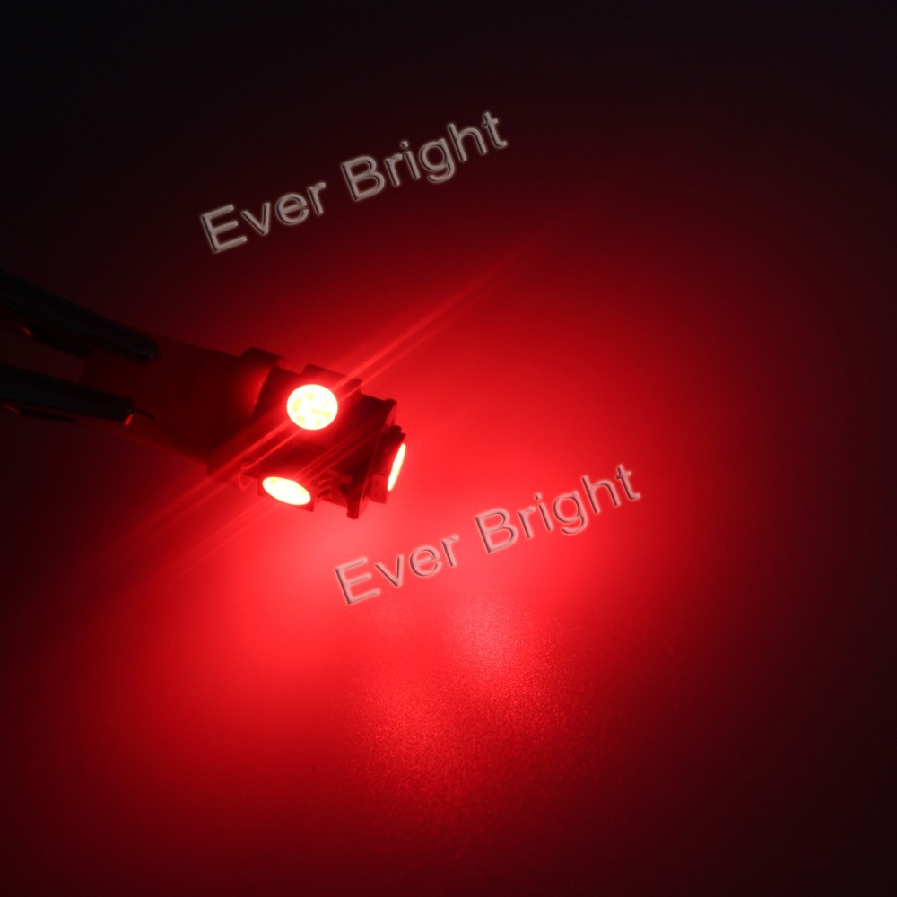 100Pcs 6V 6.3V White T10 5050 5SMD LED Wedge Light Bulb W5W 194 168 ...