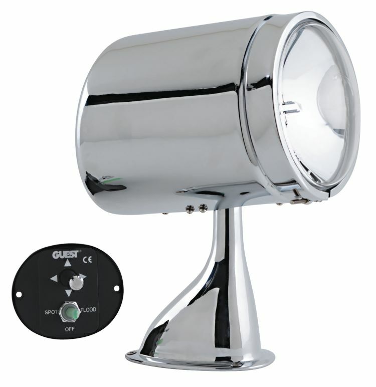 Marinco/Guest Marine 5 inch Waterproof Wired Remote Control Spotlight ...