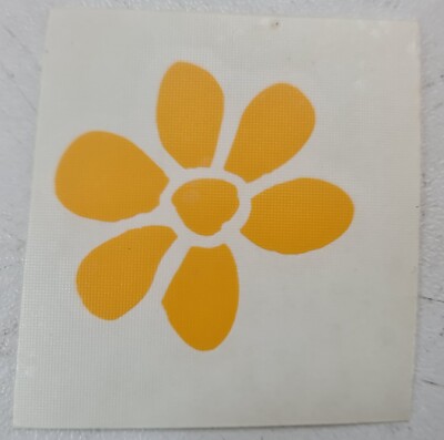 Autocollant 35X35 Mm Prémonté Jaune Petit GURU | eBay