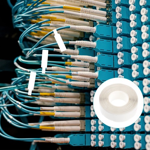 Label Self-adhesive Cable Labels White Practical Stickers Cord Tags | eBay