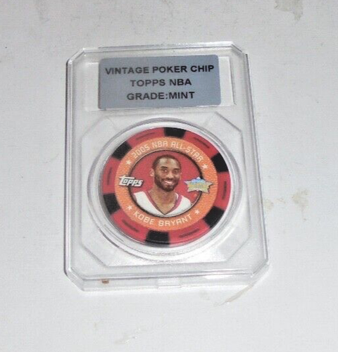 Vintage Topps NBA Poker Chip All Star Player KOBE BRYANT MVP ...