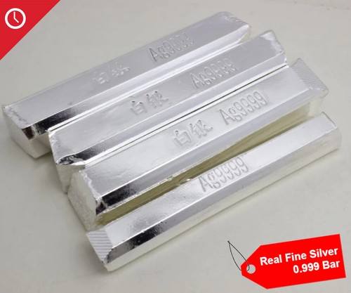 Pure Real Fine Silver 0.999 Bullion Bar Scrap Ag Material Real Silver ...