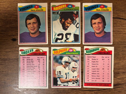 1977 Topps Football Lot of 350+ Cards Dups | eBay