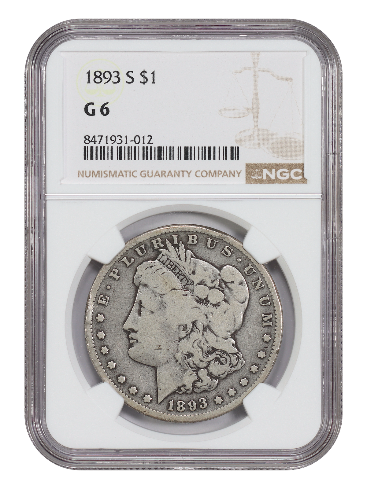 1893-S $1 NGC Good 06 - Morgan Dollar - Key Date Morgan Rarity | eBay