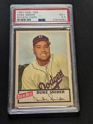 1954 Dan-Dee Duke Snyder Potato Chips PSA 5.5 | eBay
