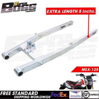 INFINITY 8" Extra Aluminium Swing Arm Silver For HONDA GROM/MSX-125,MSX ...