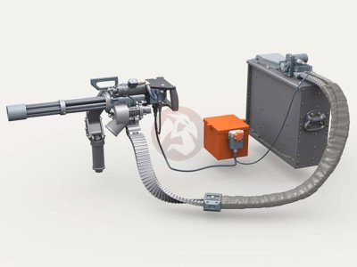 Legend 1/35 M134D Minigun w/Ground / Naval Set #2 w/3000 Round Ammo Box ...