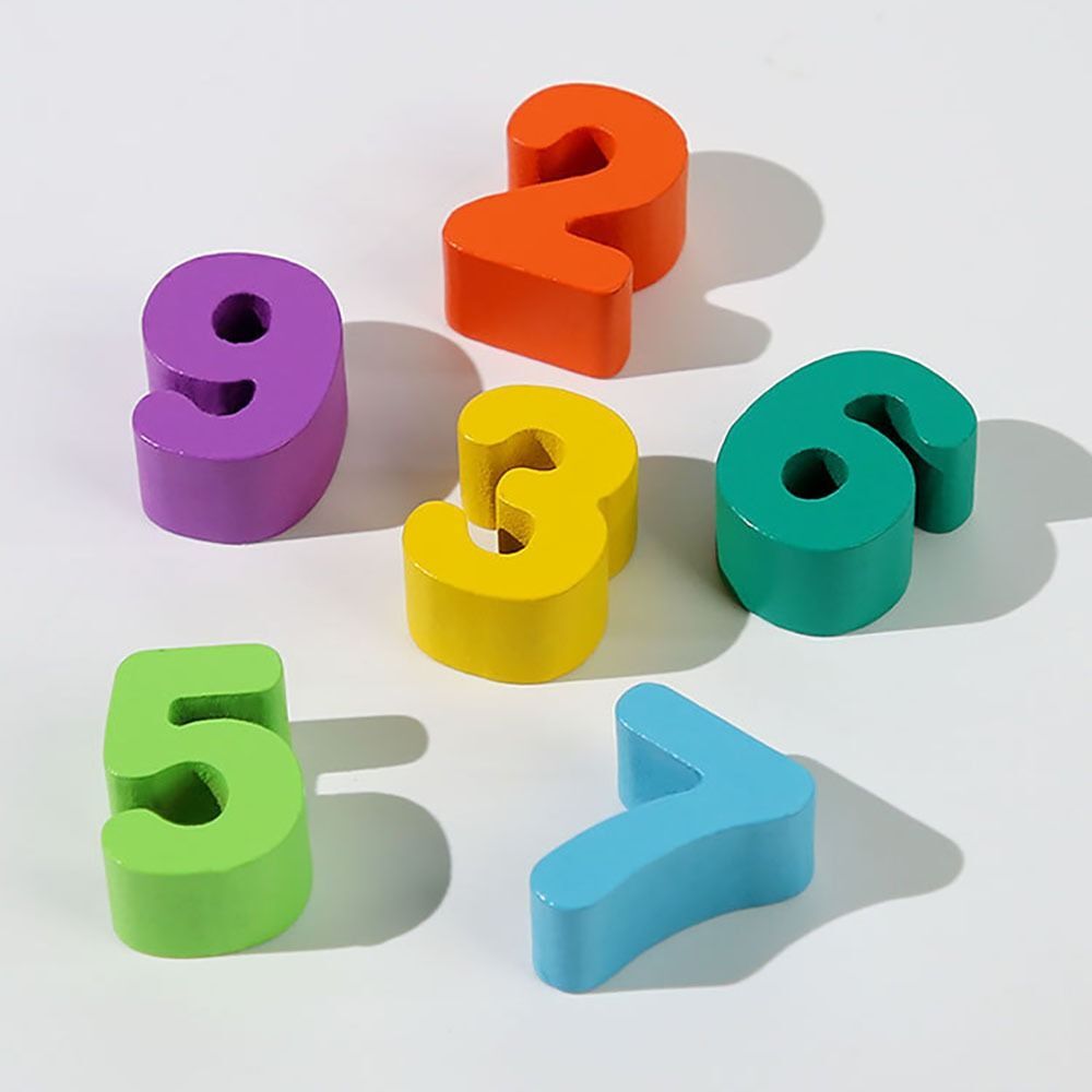 Wooden Magnetic Maze Magnetic Number Matching High-quality Stacking ...