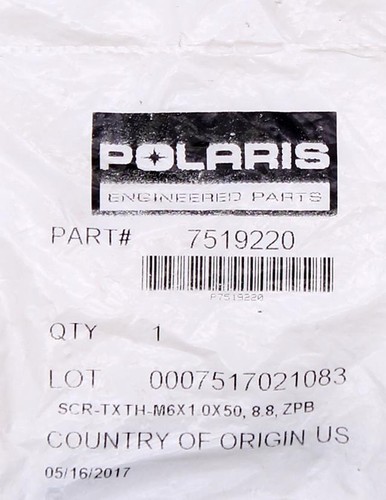 Genuine Polaris Screw Part Number - 7519220 | eBay