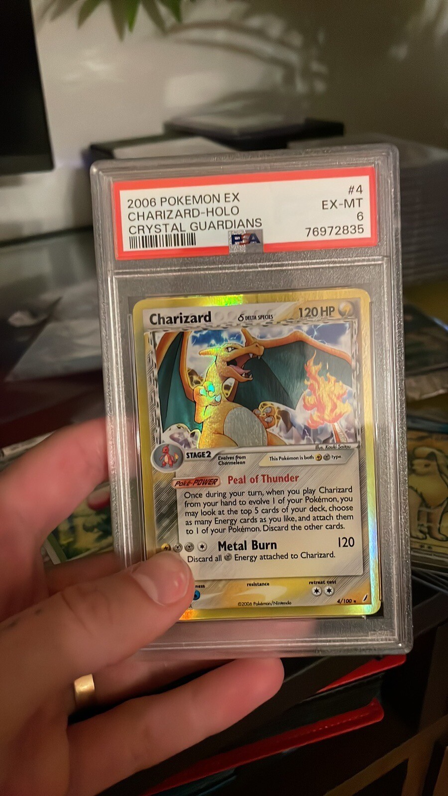 Pokémon TCG Charizard (Delta Species) EX Crystal Guardians 4/100 Holo ...