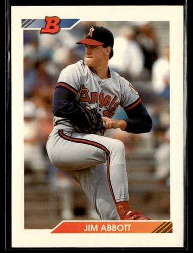1992 Bowman #185 Jim Abbott California Angels | eBay