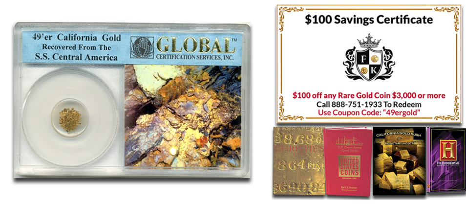 S.S. Central America 49er Gold Rush Gold Package | eBay