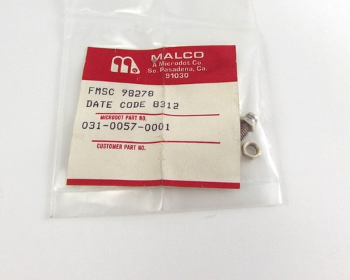 (50) Malco Microdot 031-0057-0001 Connectors Bulkhead Receptacle S-50 ...