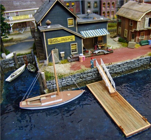 SLOOP SAILBOAT YACHT HO Model Railroad Waterline Hull Unpainted Boat ...
