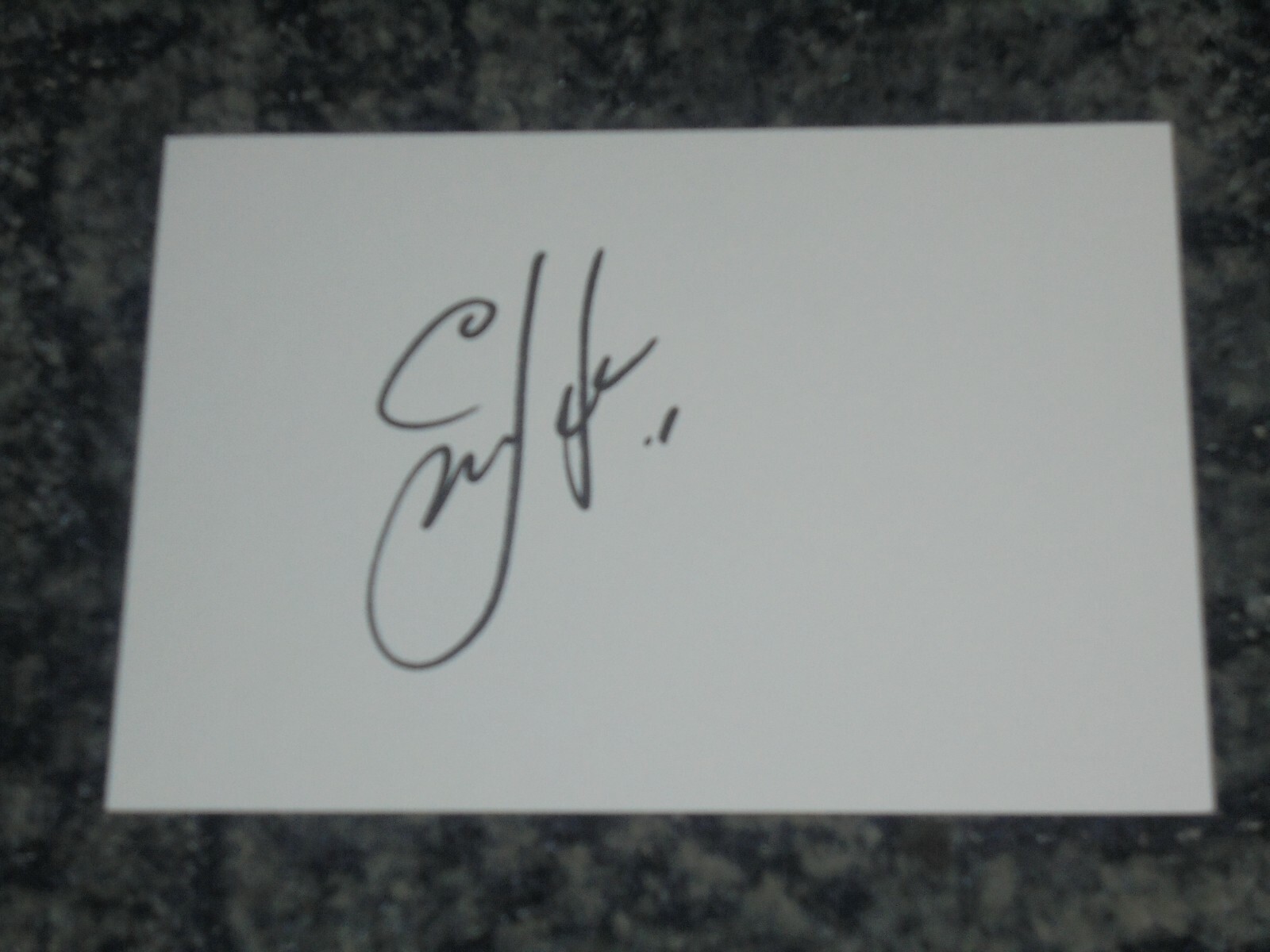 SERGI REBROV- SPURS FOOTBALLER - WHITE CARD SIGNED. | eBay UK