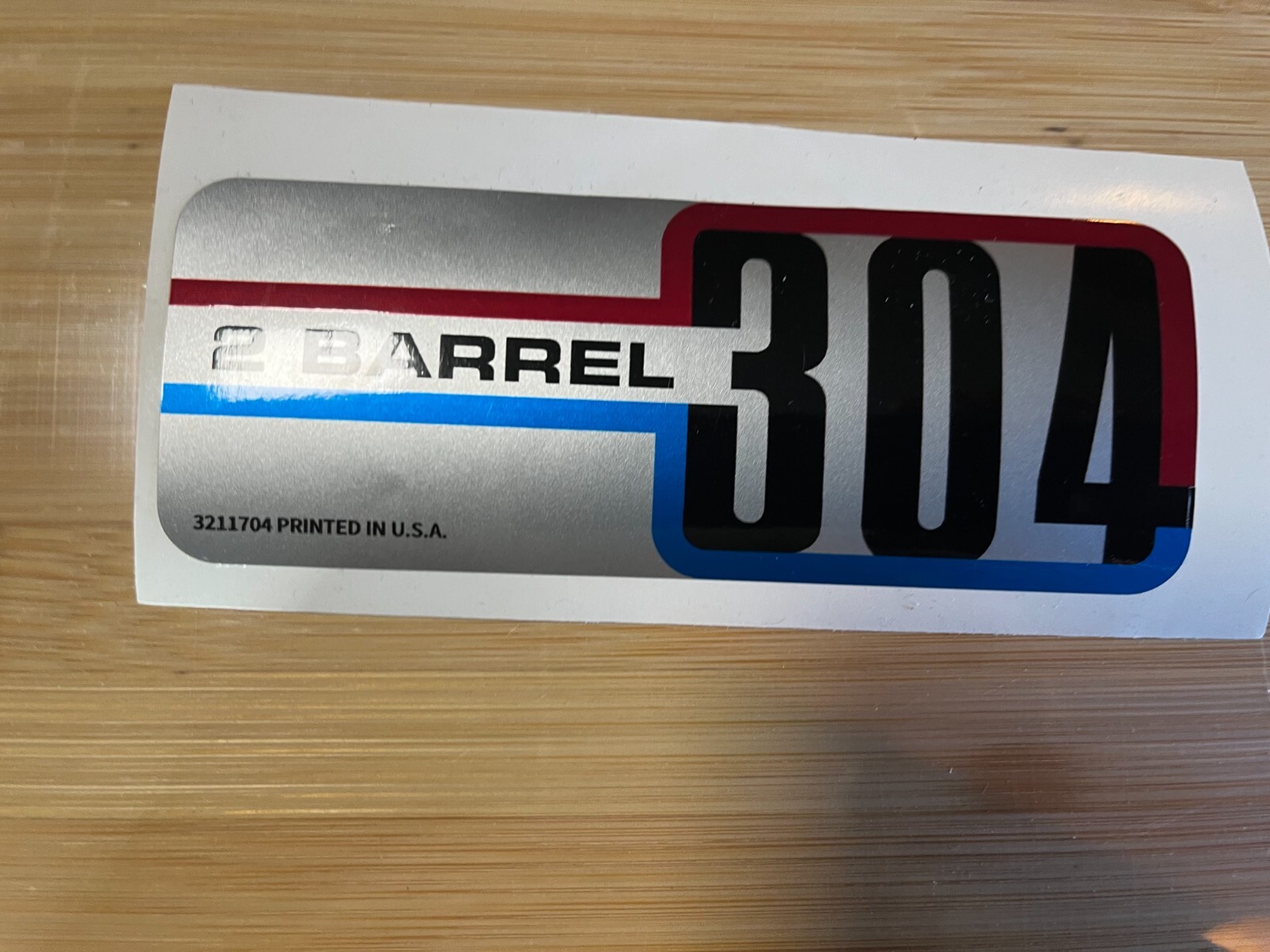 Fits JEEP AMC 304 V8 304 2 Barrel Sticker for/fits Jeep CJ & Other AMC ...