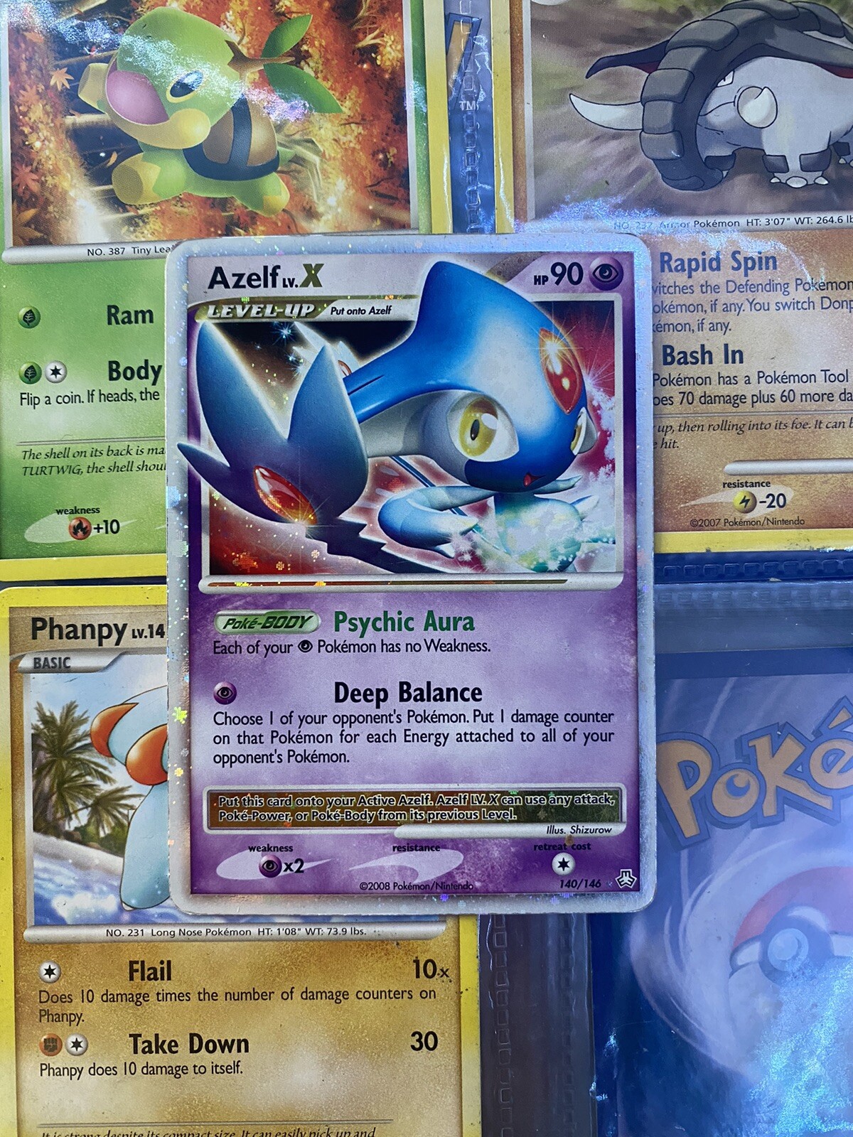 Pokémon TCG Azelf LV.X Legends Awakened 140 Holo Rare Holo LV.X for ...