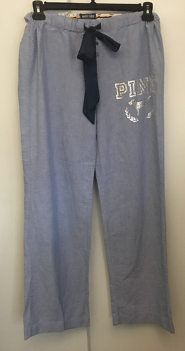 Victoria's Secret Size S University of Pink Logo 100% Cotton Blue ...
