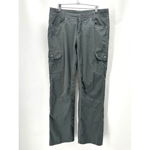 KUHL Splash Convertible Pants Grey Straight Leg US 12 R Mid Rise Hiking ...