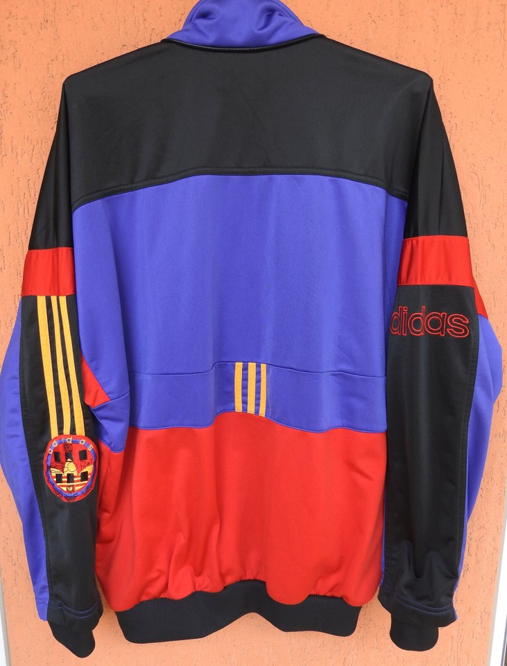 Vintage 90s Adidas World Wide Sport Track Jacket Color Block Pullover ...