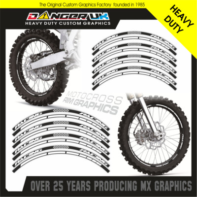 16 19 INCH 85cc BIG WHEEL MOTOCROSS ENDURO RIM STICKERS DECALS GRAPHICS ...