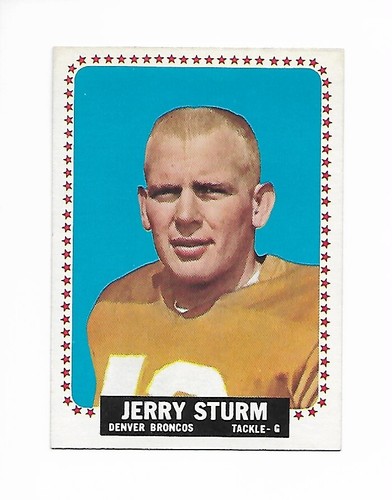 1964 Topps Football Jerry Sturm 63 Denver Broncos Free Shipping 63.64.3 ...