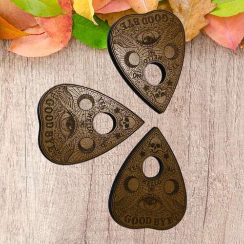 Wooden Planchette for Ouija Board Laser Engraved Spirit Board Pointer ...