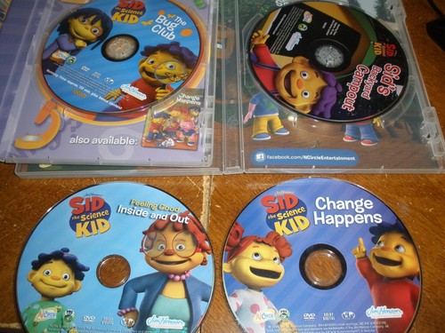 lot of 4 Jim Henson's Sid the Science Kid DVDs bug club, campout ...