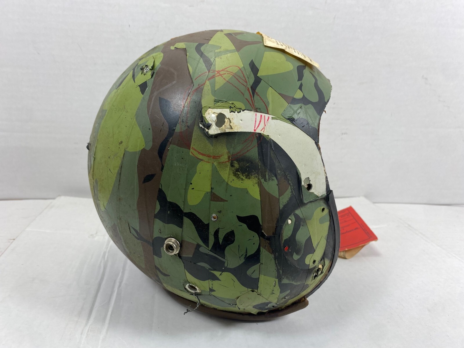 B-52 Camo Hgu-26 Flight Helmet Shell, used-demil Medium Carswell Tags ...