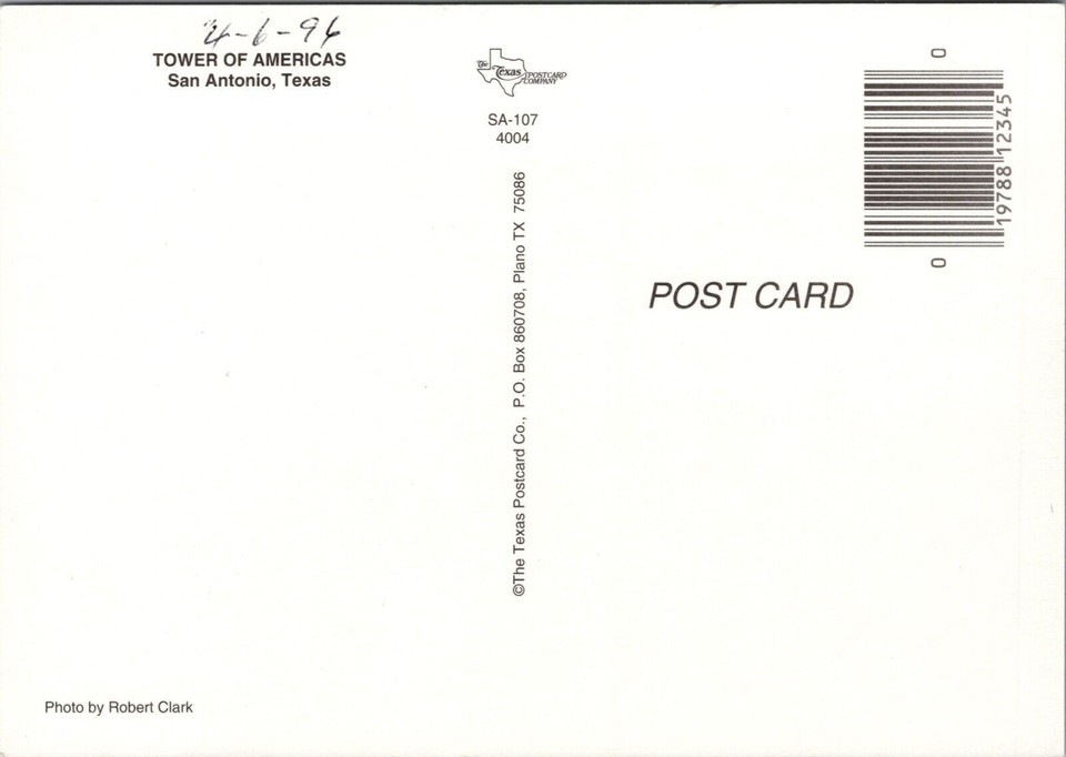 Tower of Americas San Antonio Texas Postcard PC376 | eBay