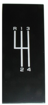 1977-1981 Corvette Pattern Shift 4 Speed Black And White Import | eBay