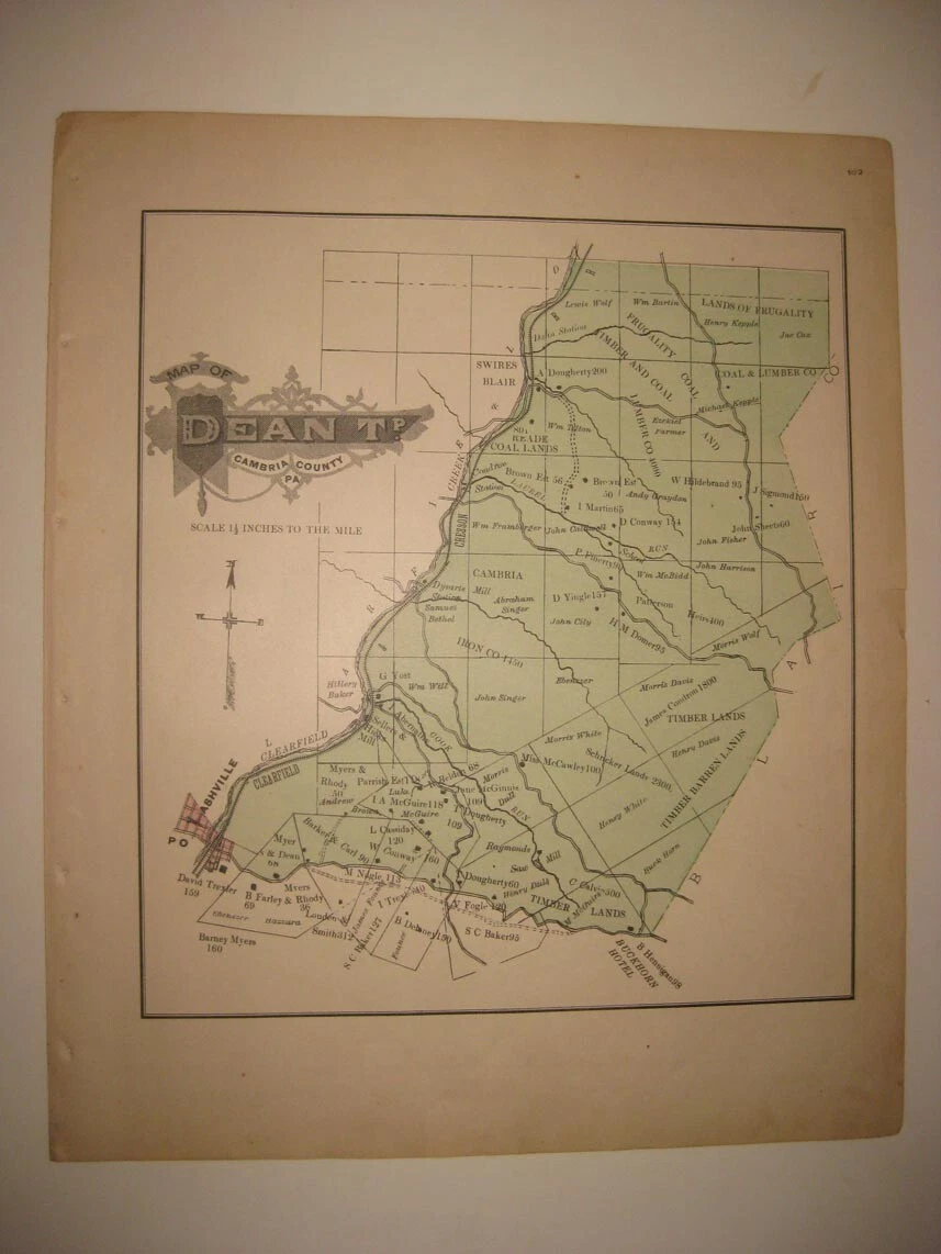 Cambria County Pa Township Map