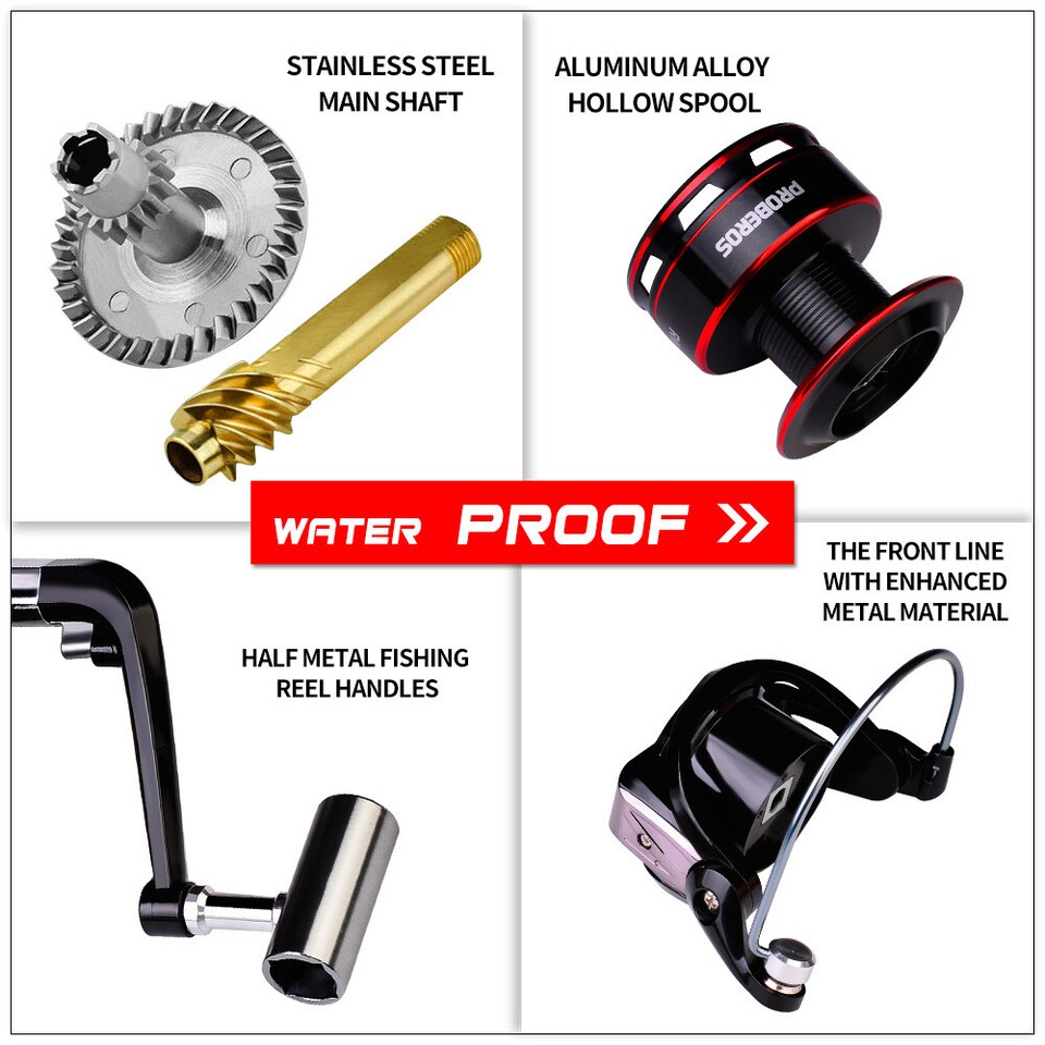 PRBBEROS Spinning Wheel Metal Wire Wheel 5.2: 1 Far Throw Road Sub ...