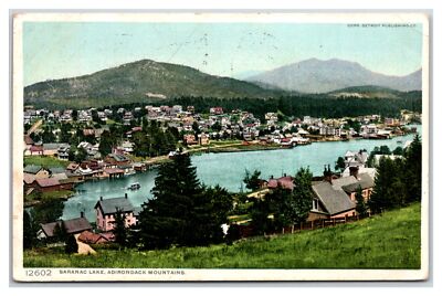 New York NY - Aerial View of Lake Flower - Saranac Lake - Adirondack | eBay