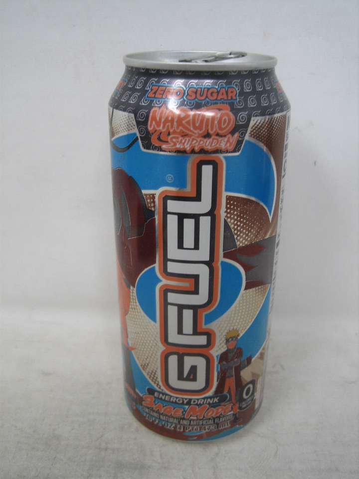NARUTO SHIPPUTEN G-FUEL LIMITED EDITION ENERGY DRINK CAN USED VIDEO ...