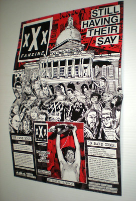 POSTER by XXX FANZINE mike gitter Dag Nasty fu manchu punk promo H20 S3 ...